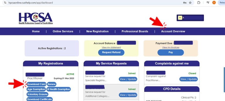 How to Fix a Blank HPCSA Practice Card
